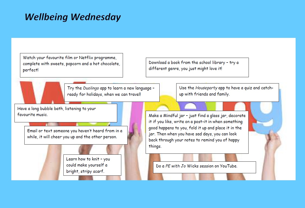 Well-being Wednesday – St. Benedict's School