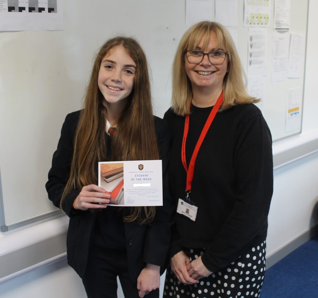 Student of the Week – 6th December – St. Benedict's School