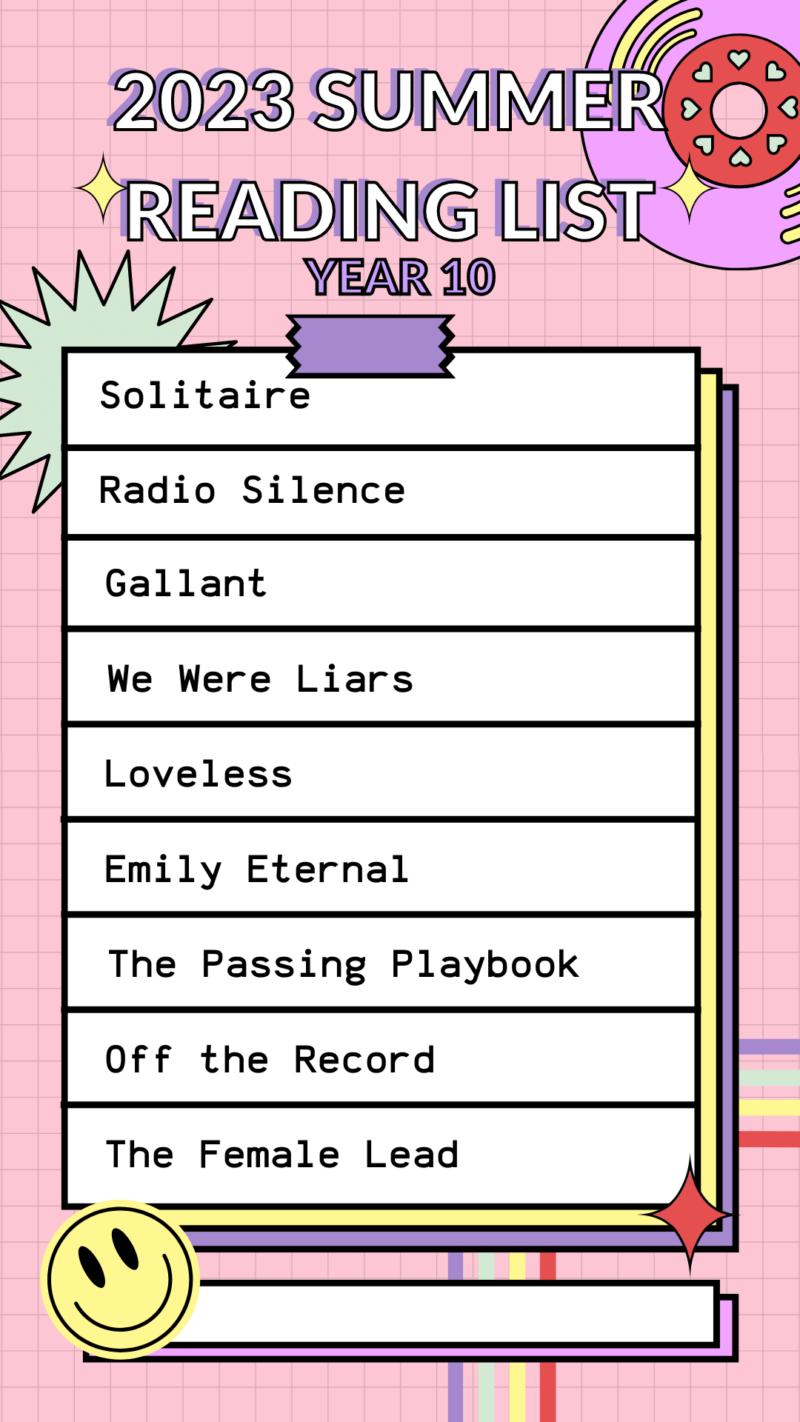 Summer Reading Lists – St. Benedict's School